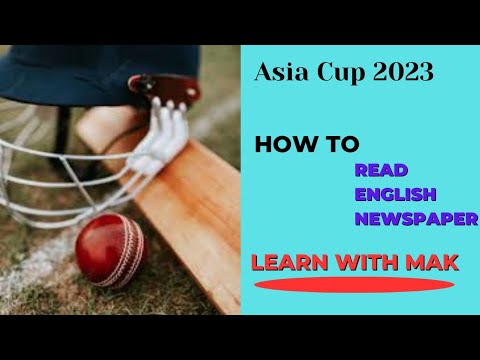 How to read English newspaper || English newspaper reading practice ...