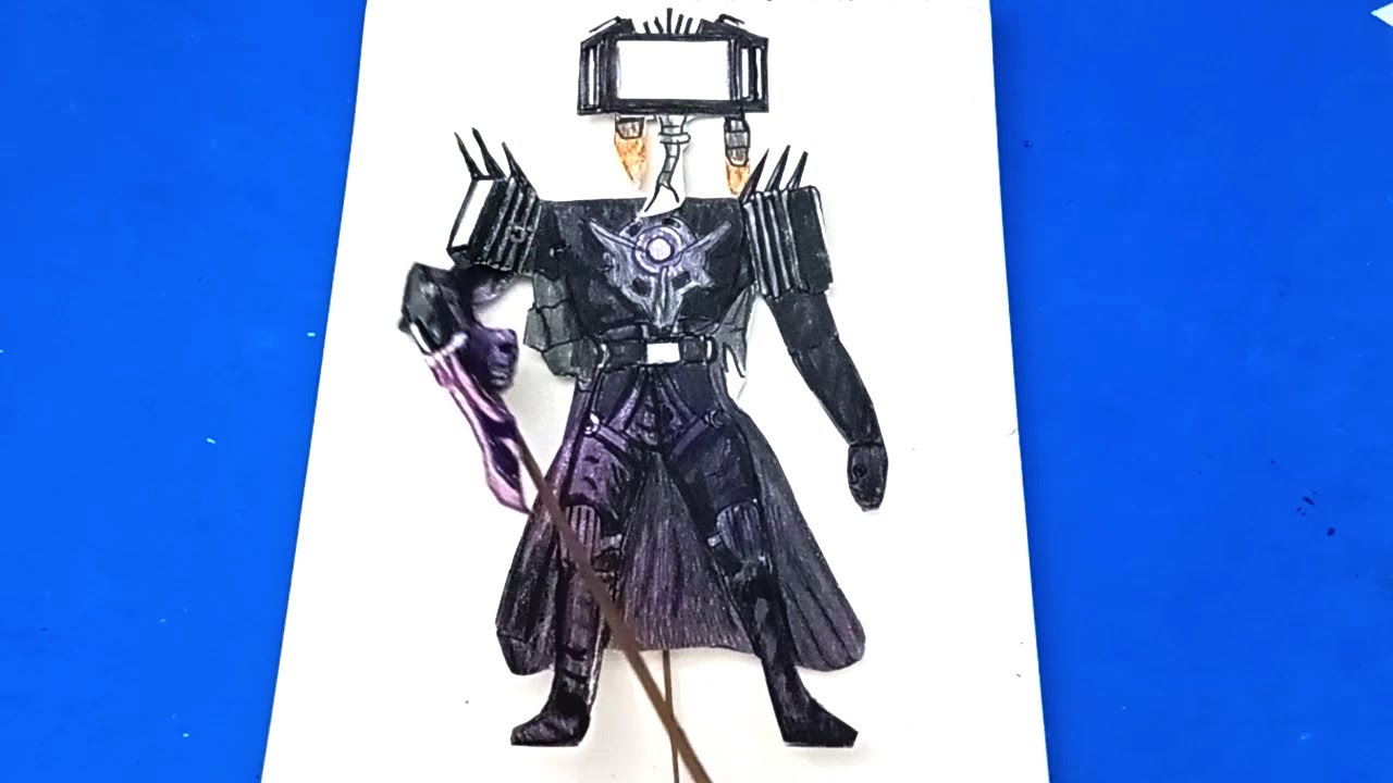 DIY Titan Tv Man -paper craft/ Skibidi Toilet Drawing - YouTube