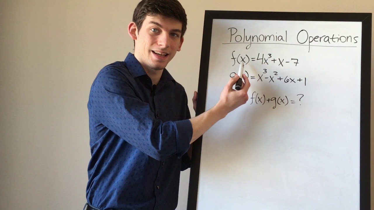 Basic Algebra Polynomials Example 1 - YouTube