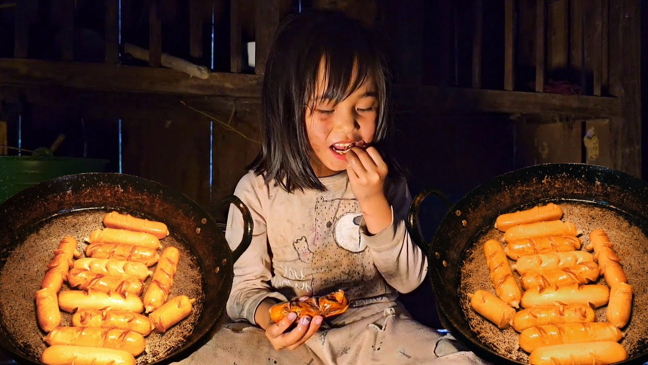 poor girl - Wander around for a living and have delicious meals | rural ...