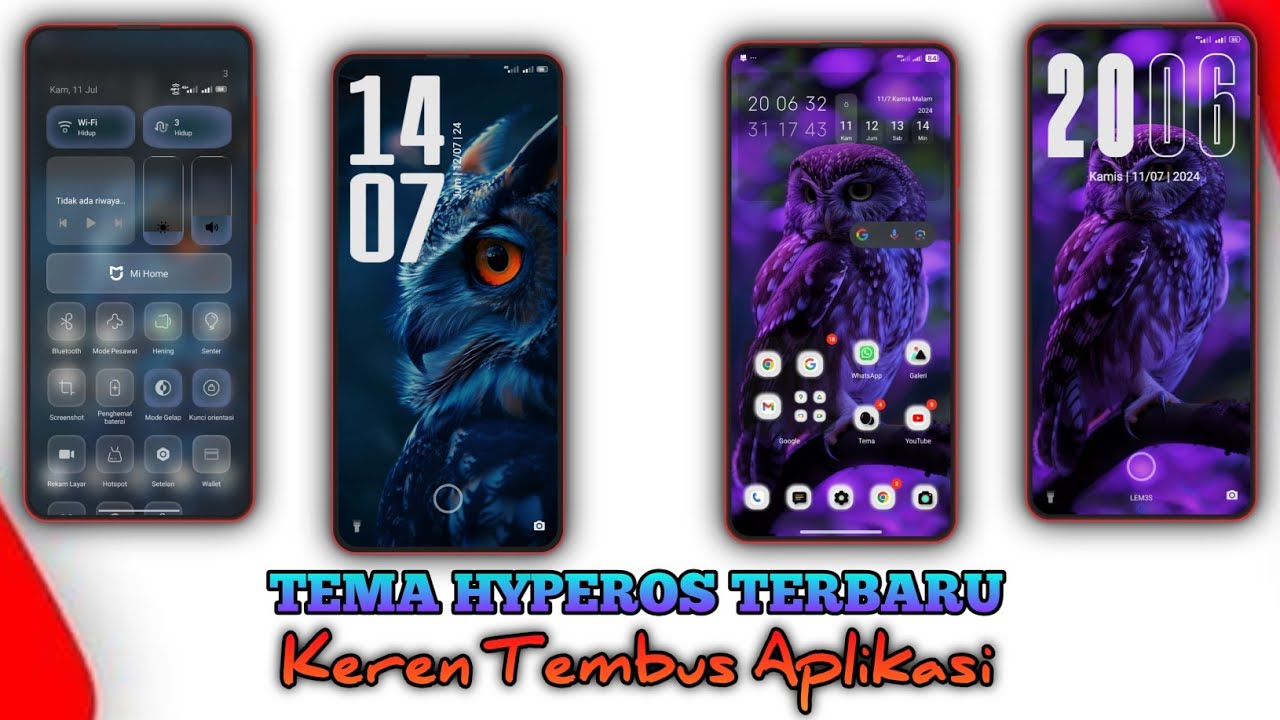Terbaru!! 2 Tema Xiaomi HyperOs Tembus Akar Desain Keren Dark Mode -Eps ...