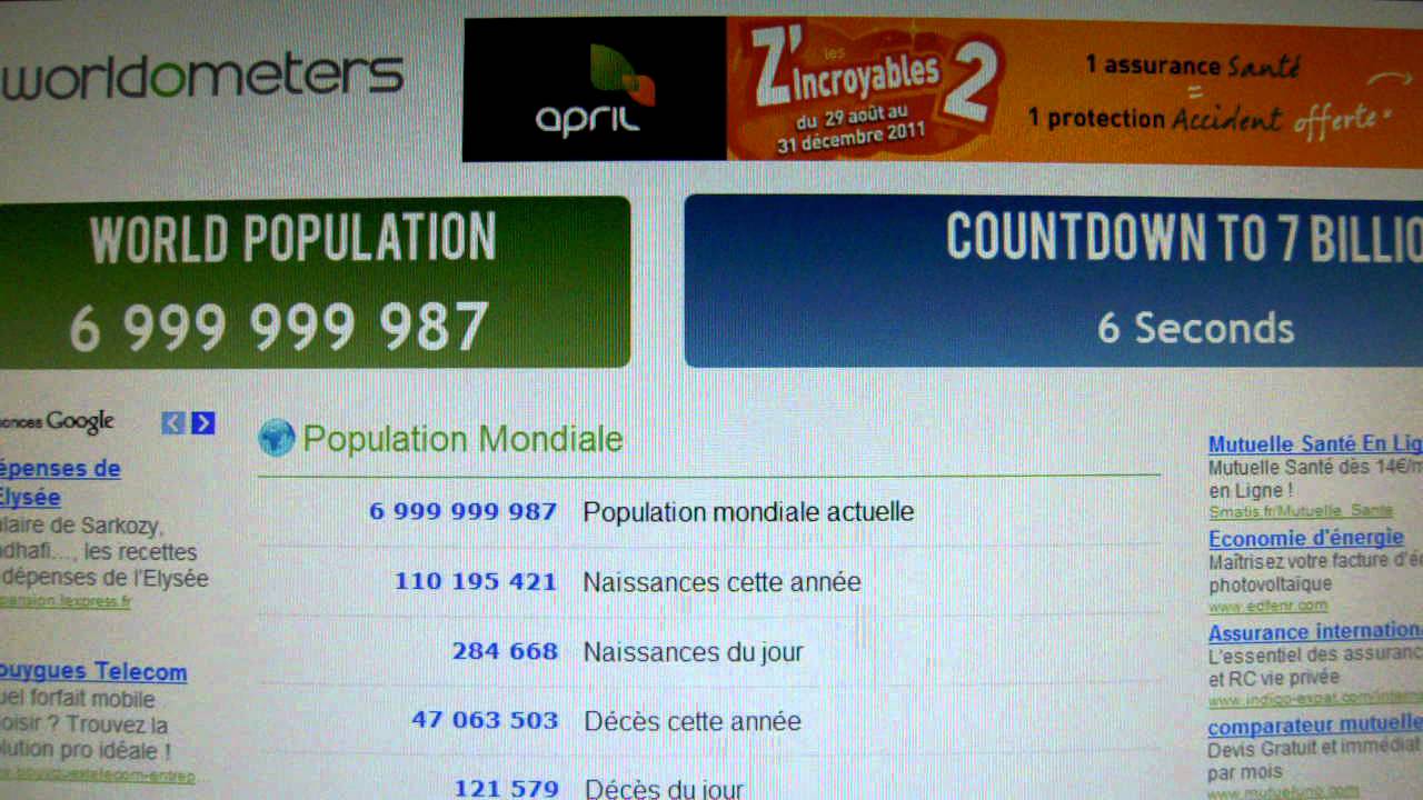 7 000 000 000 worldometers ! - YouTube