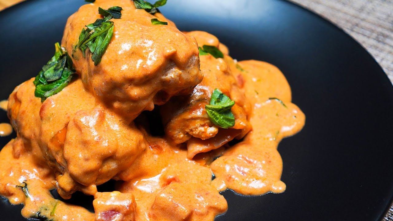 Creamy And Flavorful MINI CHICKEN ROULADE IN TOMATO CREAM SAUCE ...