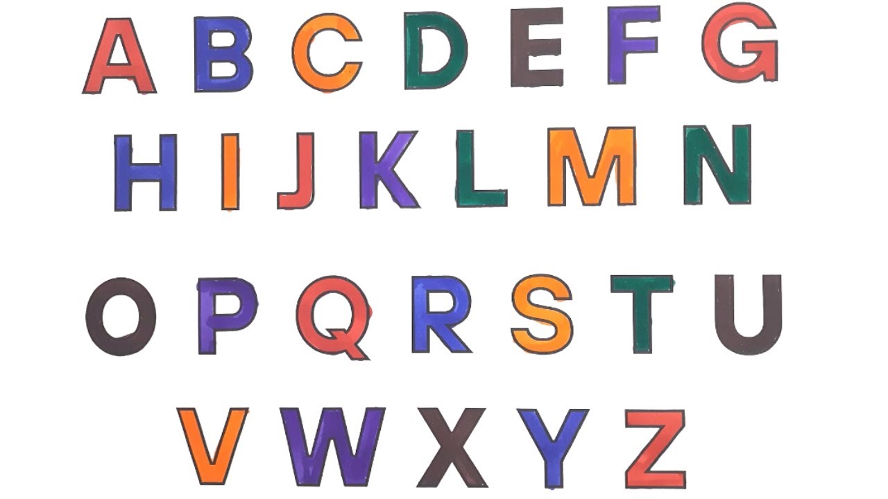 color abcd for kids abcd ️ ️ - YouTube