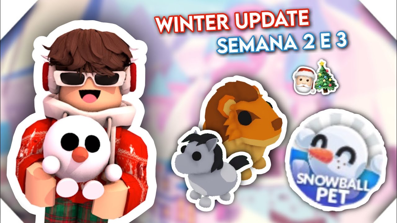 Novo pet BOLA DE NEVE no Adopt Me! (WInter Update Week 2 and 3)⛄🎄 - YouTube