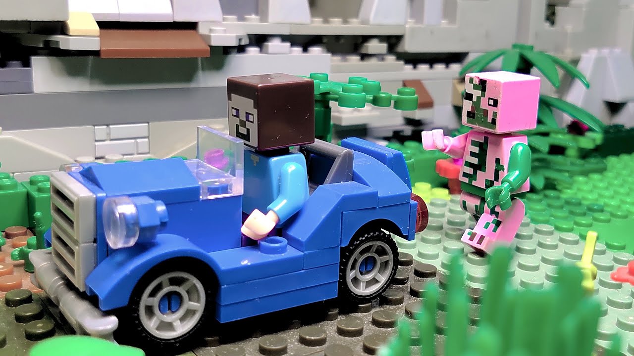 Lego Minecraft: Escape from Pig Zombie - YouTube