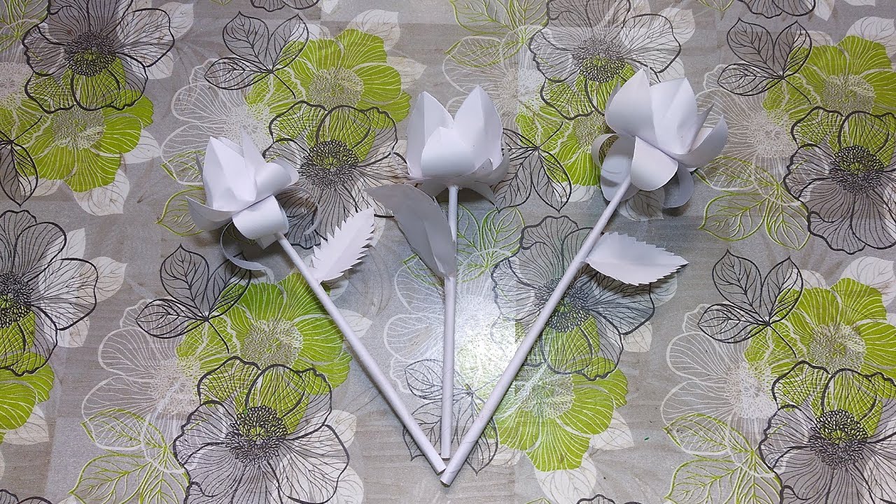 फूल | Flower | kagaj ka fool | paper flower || J Ravi || - YouTube