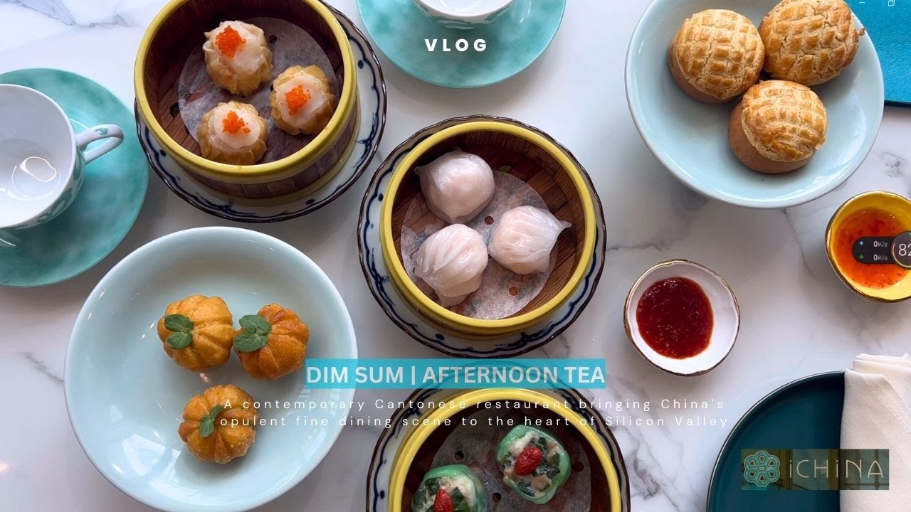 [San JOse vlog] Experiencing Dim Sum & Afternoon Tea at a Luxurious ...