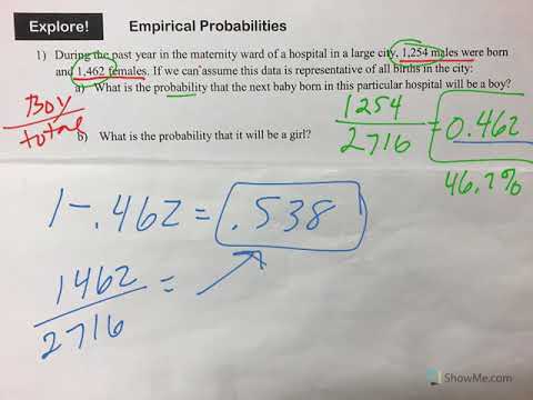 Empirical Probability (16) - YouTube