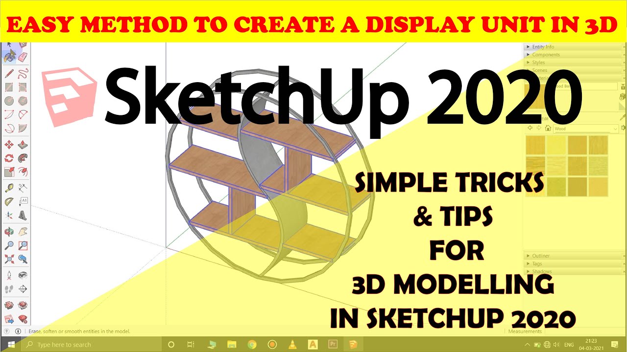 How to Create Display Unit In 3D SketchUp-Step By Step Easy Method ...