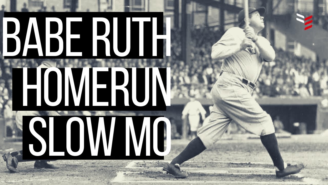 Babe Ruth | Home Run Swing | Slow Motion - YouTube