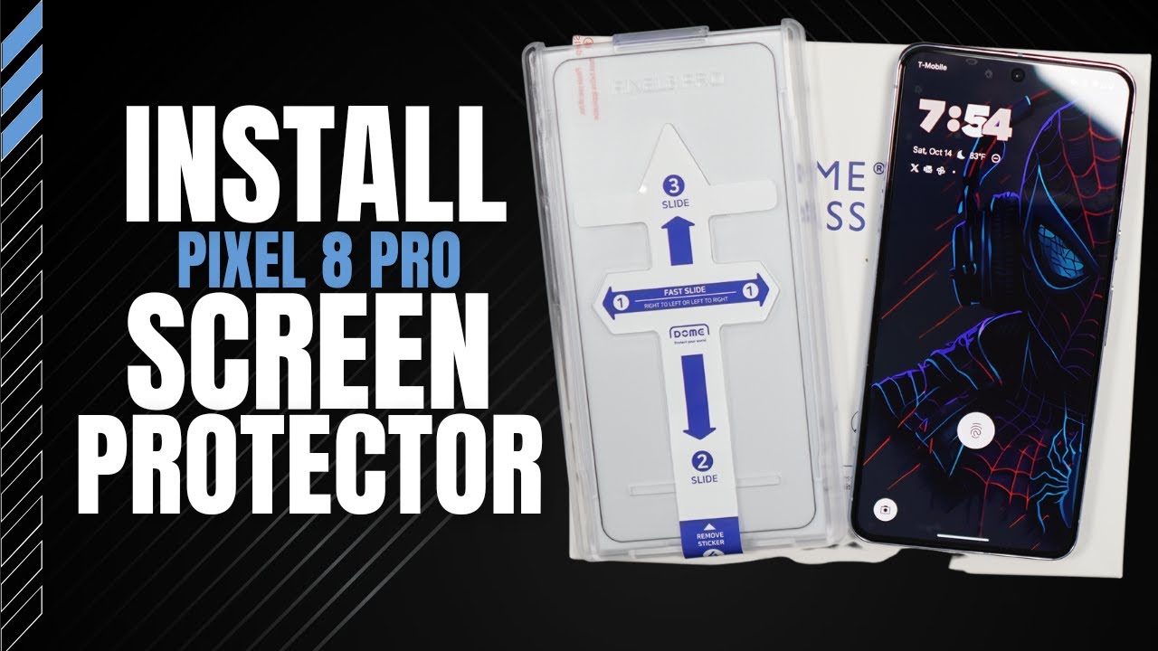 Pixel 8 Pro Screen Protector Whitestone Dome - Easy to Install - YouTube
