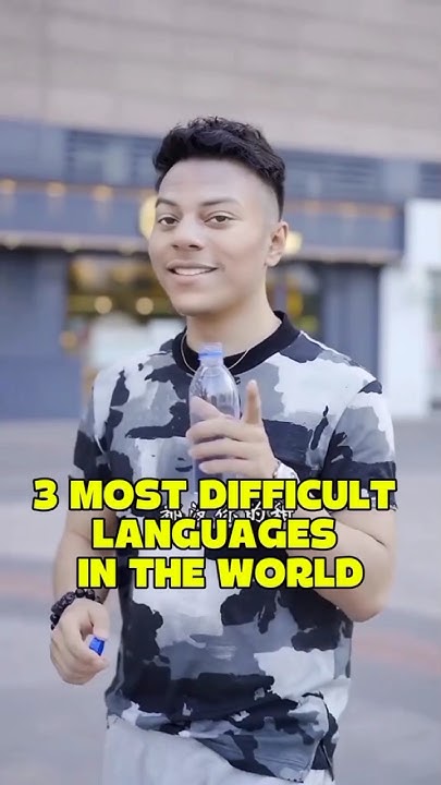 3 Most Difficult Languages in the World‼️Number 3 is Incredibly Difficult‼️ - YouTube