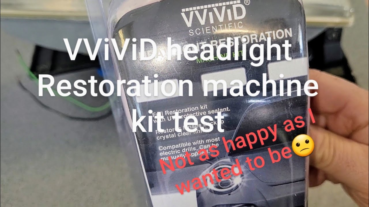 VViVid headlight restoration machine kit test - YouTube