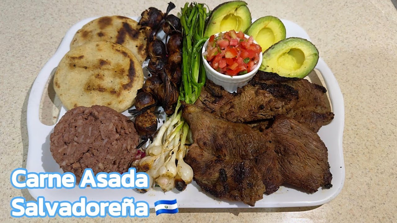 Carne Asada | Receta Paso a Paso - Cocina Salvadoreña - YouTube