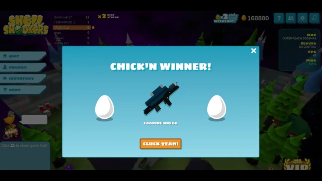 First shell shockers video Unlocking Eggpire Rpegg from chicken winner ...