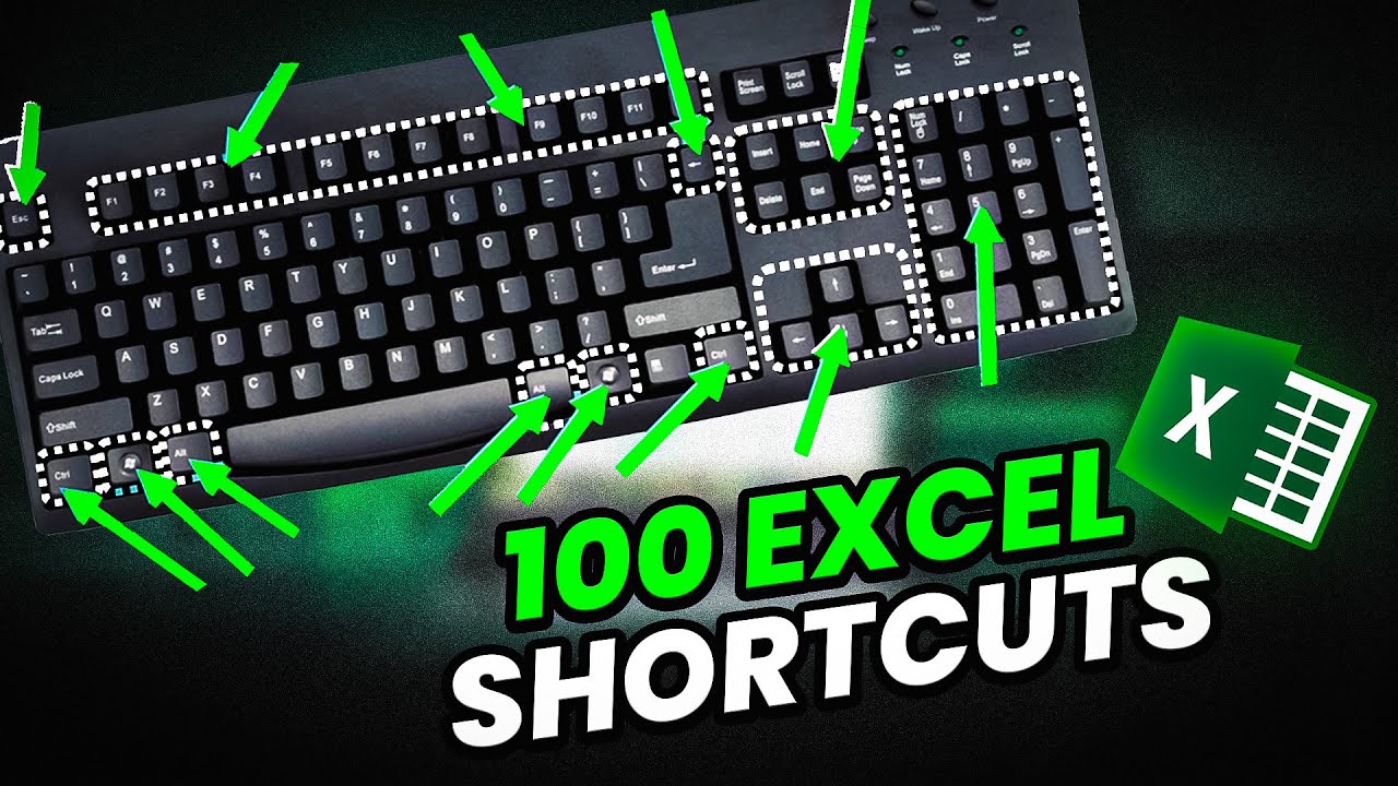 100 MS Excel Shortcuts You MUST Know | By Chinmay Amte | KAGR - YouTube