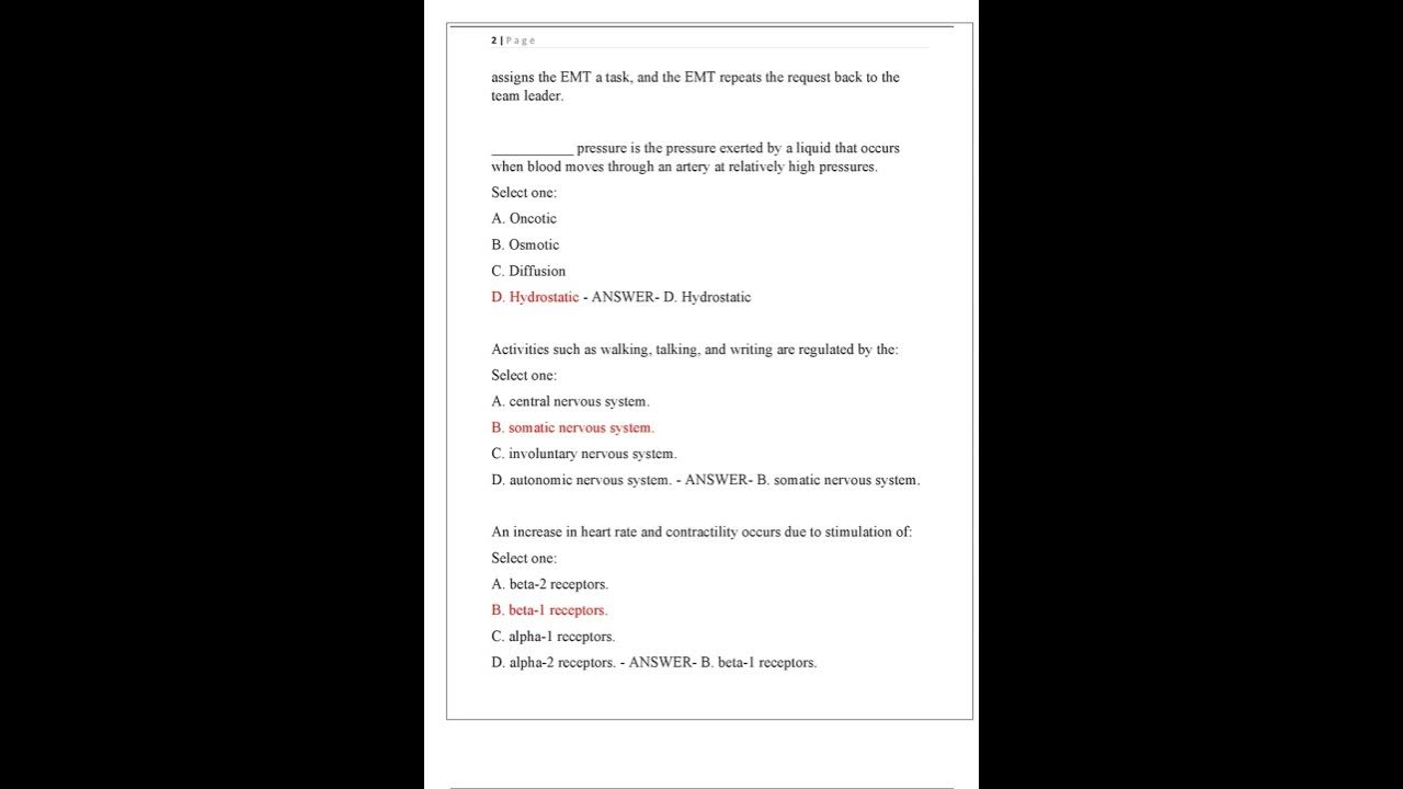 EMT JBL FINAL EXAM NEWEST 2024 ACTUAL EXAM TEST BANK COMPLETE 250 ...