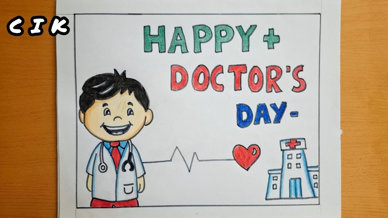 Doctor's Day Drawing / National Doctor's Day Drawing / World Doctor's ...