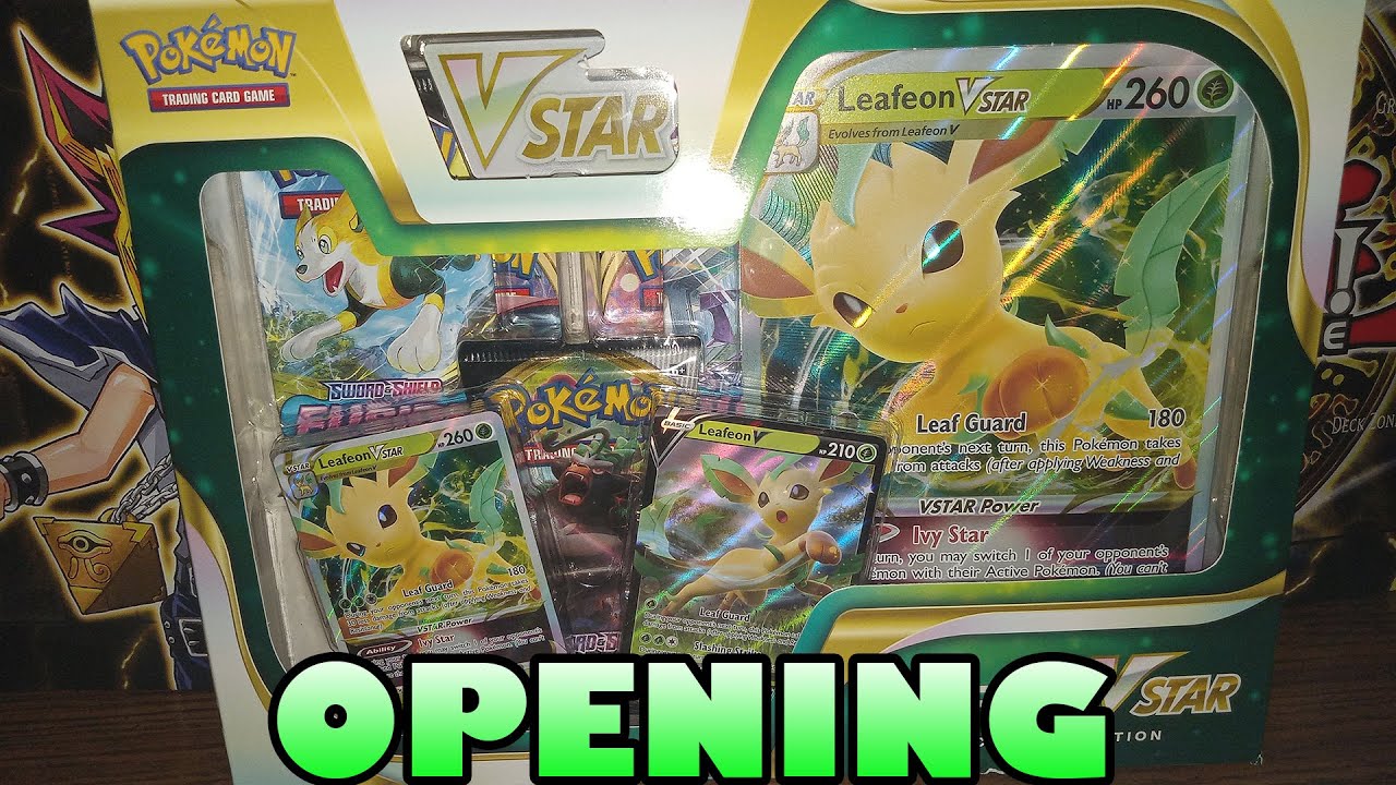 Opening A Pokemon Leafeon V Star Special Collection Box! - YouTube