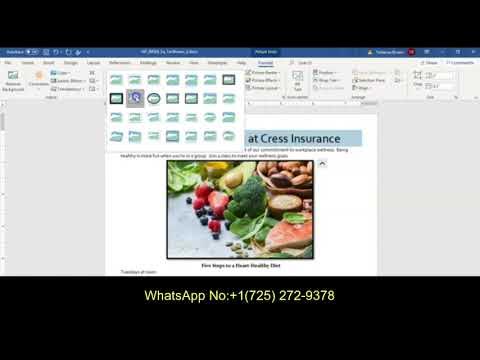 Word Module 1 SAM Project A Cress Insurance Company | Word Module 1 SAM ...