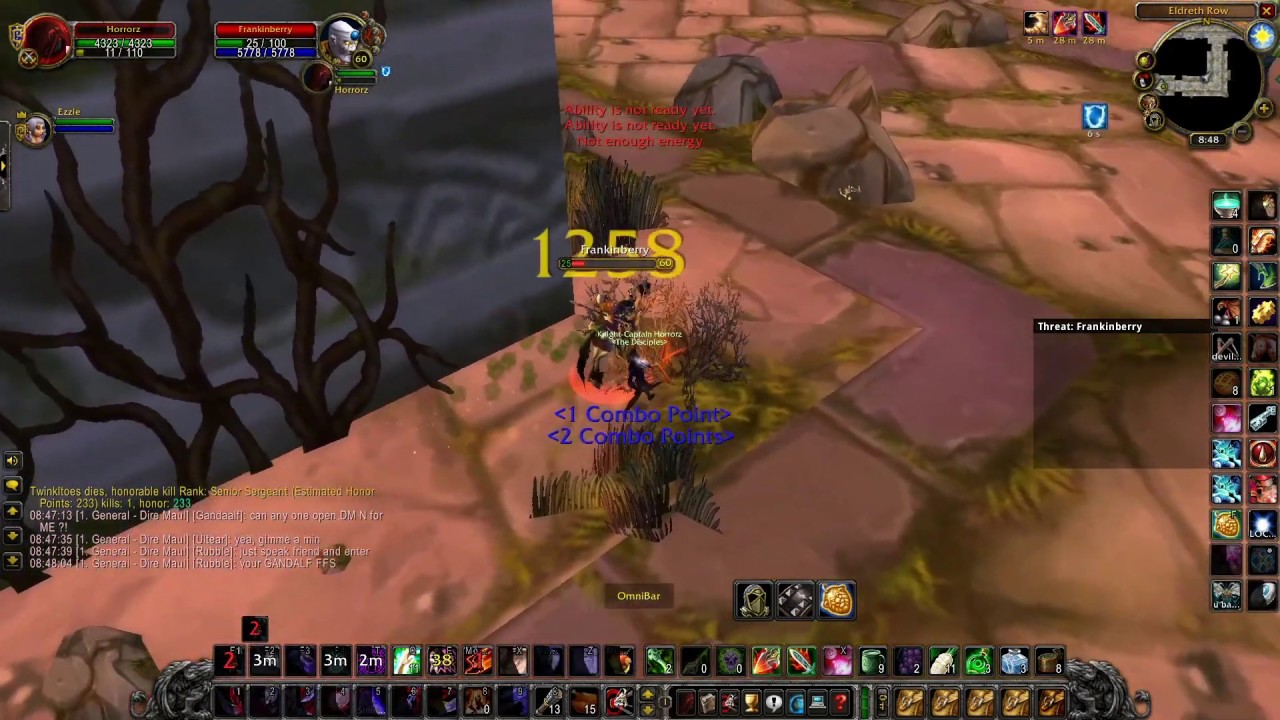 World of Warcraft CLASSIC lvl 60 Rogue World PVP BigglesWorth Alliance ...