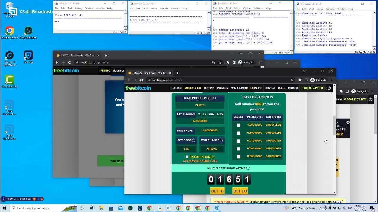 Freebitcoin Bot / Script - Ganando cada minuto | winning every minute - YouTube