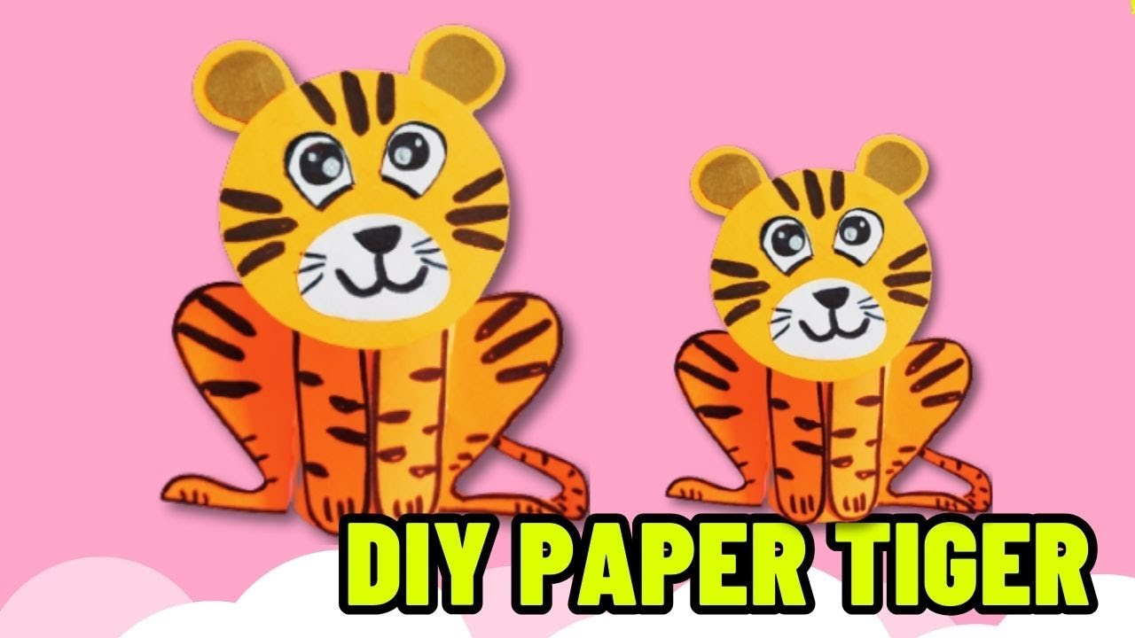 How To Make Paper Easy | DIY Paper Tiger Craft - YouTube