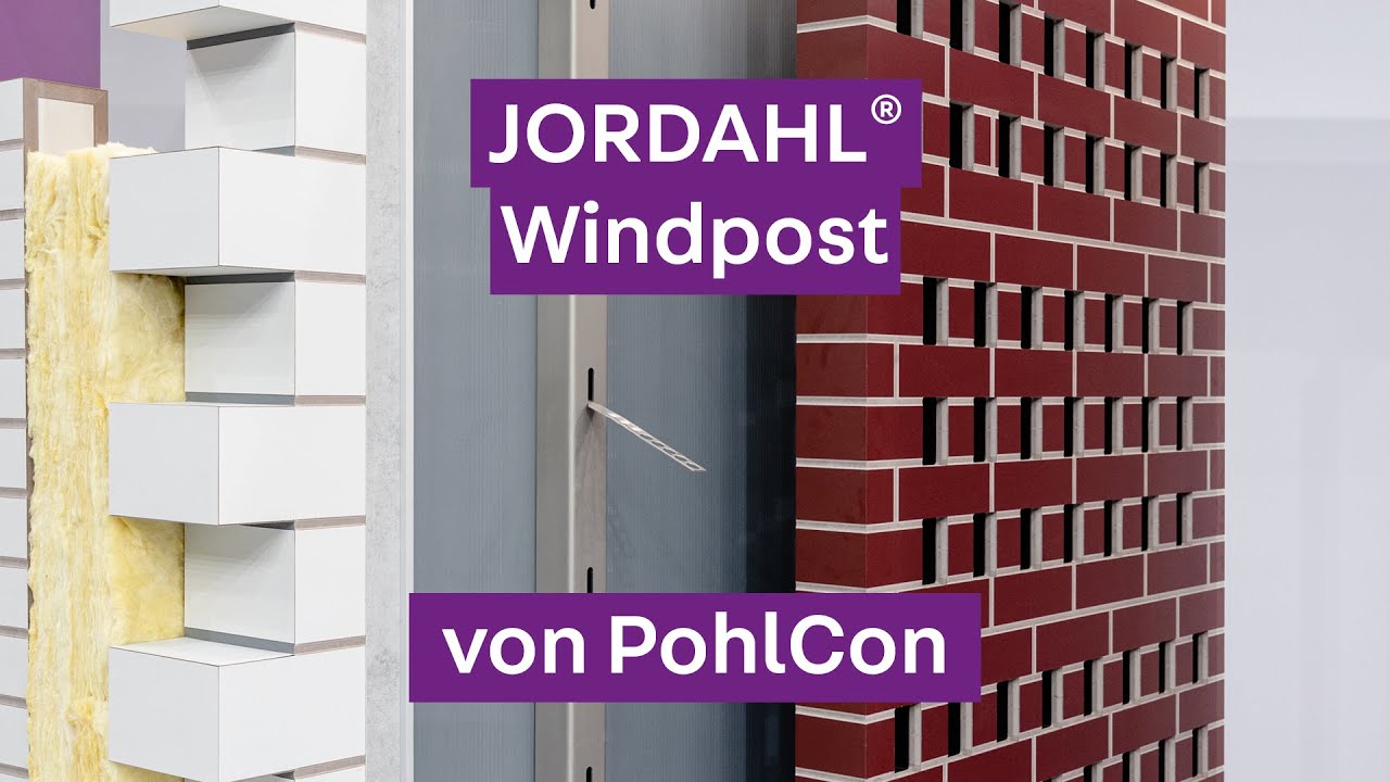 PohlCon Fassadenbefestigung - JORDAHL® Windpost JWP - YouTube