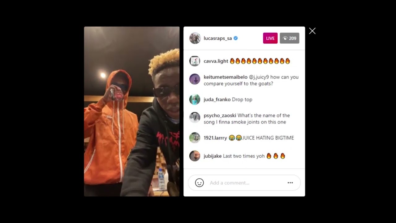 WATCH: LUCASRAPS Previews Unreleased Song On IG Live - YouTube