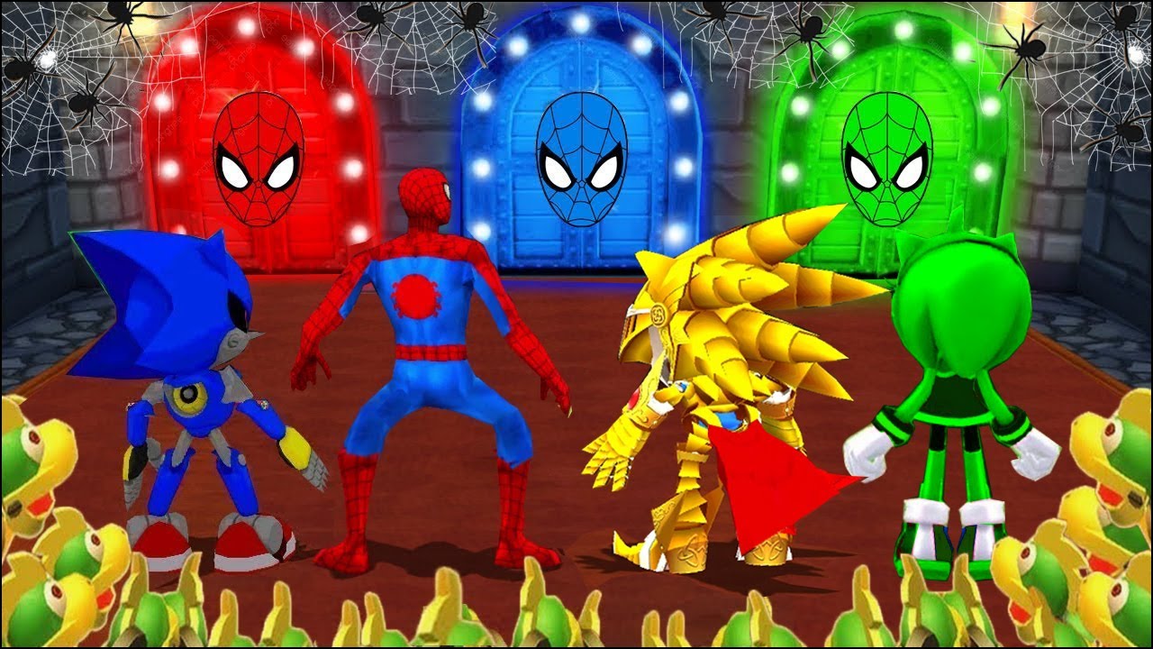 Mario Party 9 MiniGames Metal Sonic Vs Spider Man Vs Amy Vs Excalibur ...