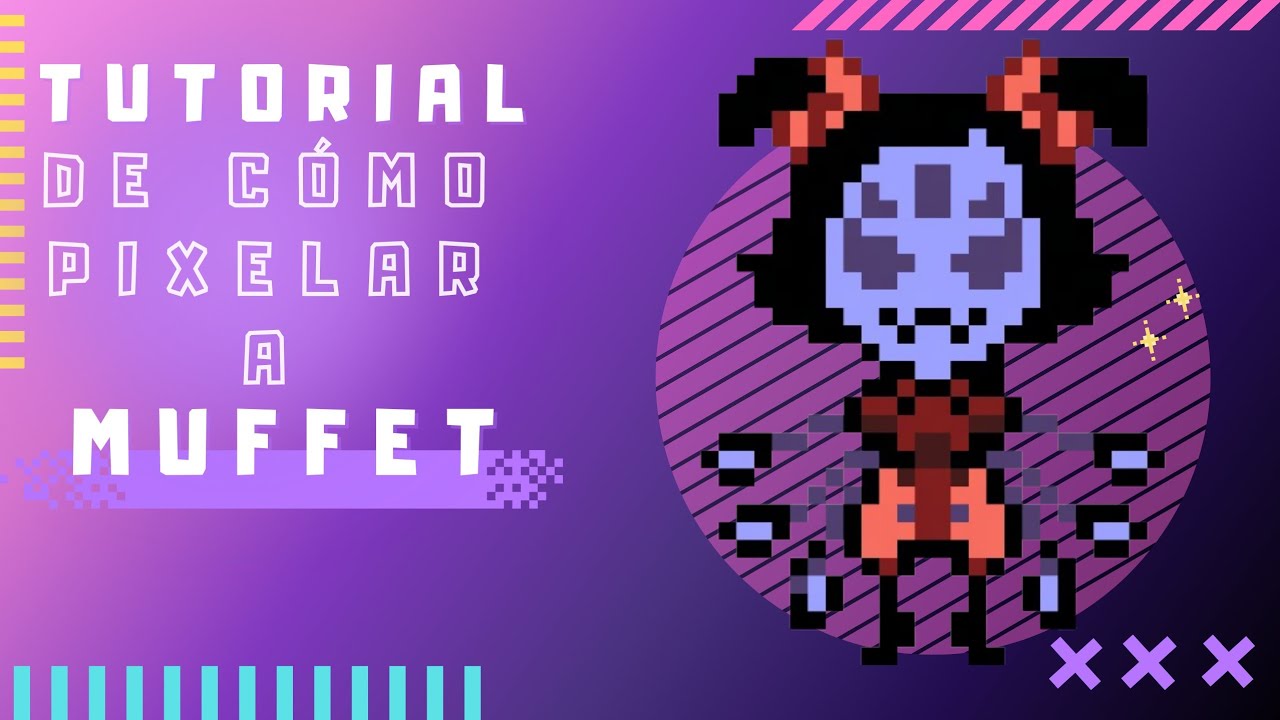 Tutorial de cómo pixelar a Muffet (Undertale) - YouTube