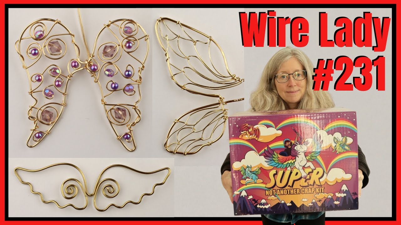 How To Make Butterfly Wings With Wire Wire Art Challenge / Butterfly