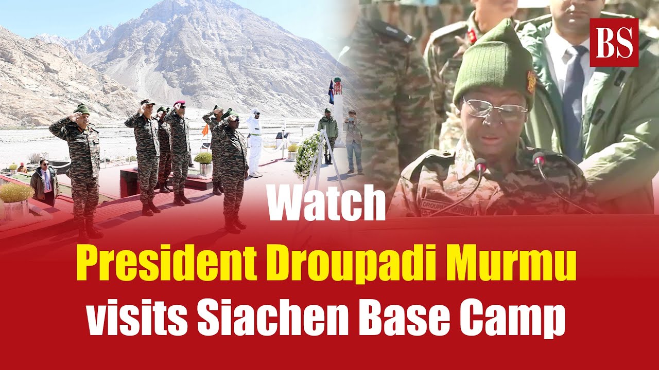 Watch: President Droupadi Murmu visits Siachen Base Camp | Indian Army ...