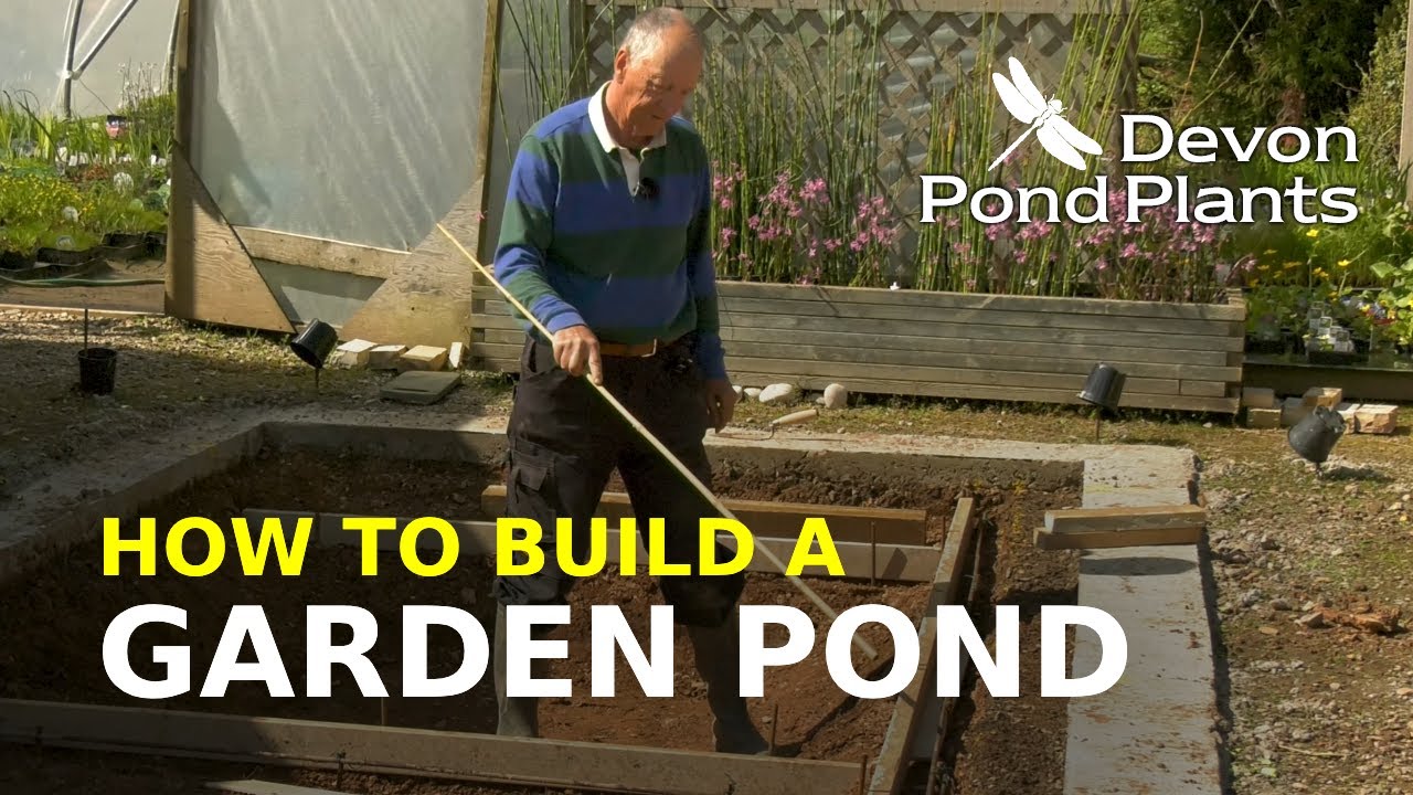 How to Build a Garden Pond (Part 2) - Creating Shelves in a Garden Pond ...