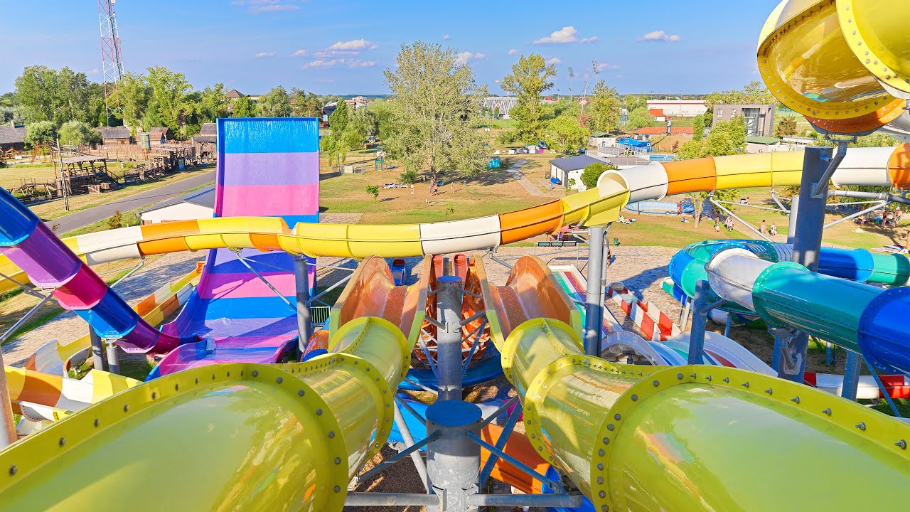 Freefall Water Slide at Kisvárda AquaCinema - YouTube