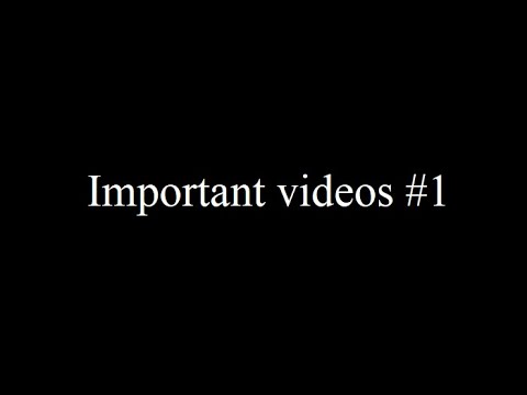 1# Important videos - YouTube