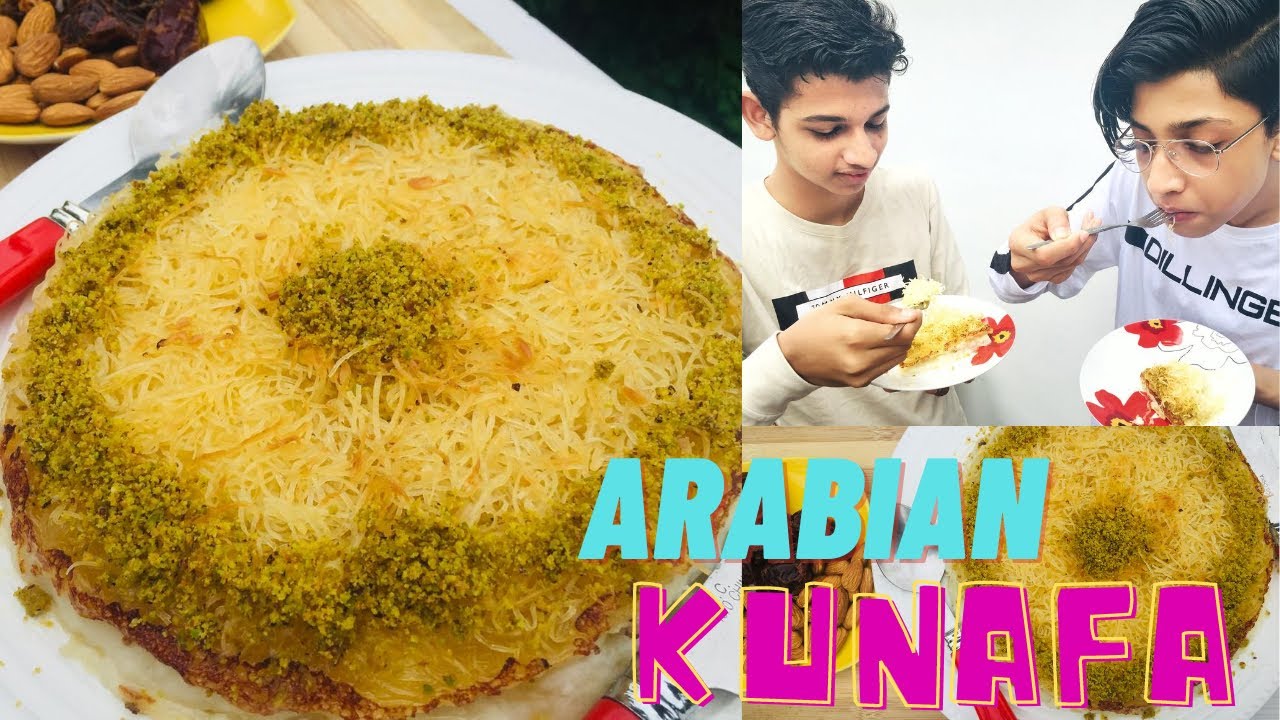 Kunafa/Arabian dessert||knafa|eid sweet||Arabian kunafa recipe||NO OVEN ...