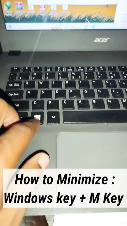 How to Minimize : Windows key+ M key #shorts #shortcut #shots #pc # ...