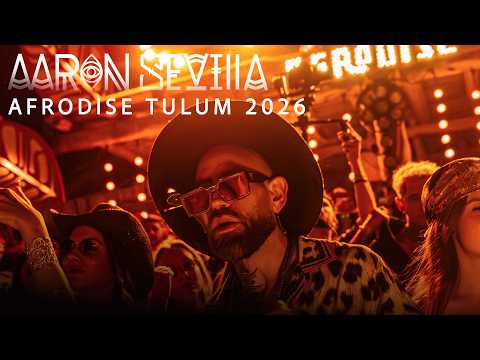 Aaron Sevilla LIVE at Afrodise Tulum 🌴🔥 Afro House DJ Set in the Jungle
