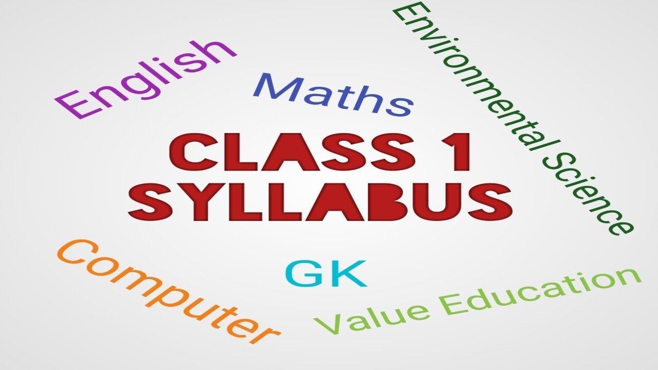 Syllabus For Class 1 1st Class Syllabus Class 1 Syllabus YouTube Syllabus For Class 1 1st Class Syllabus Class 1 Syllabus YouTube