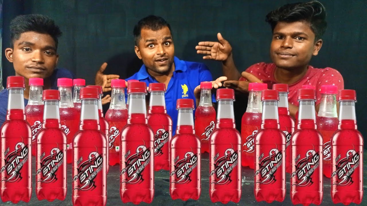 Sting cold drink challenge ll cold drink ll Mr challenge racer - YouTube