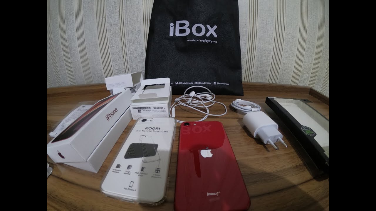 Unboxing iPhone SE 2nd Gen Red - Warna Merah | Motovlog - YouTube