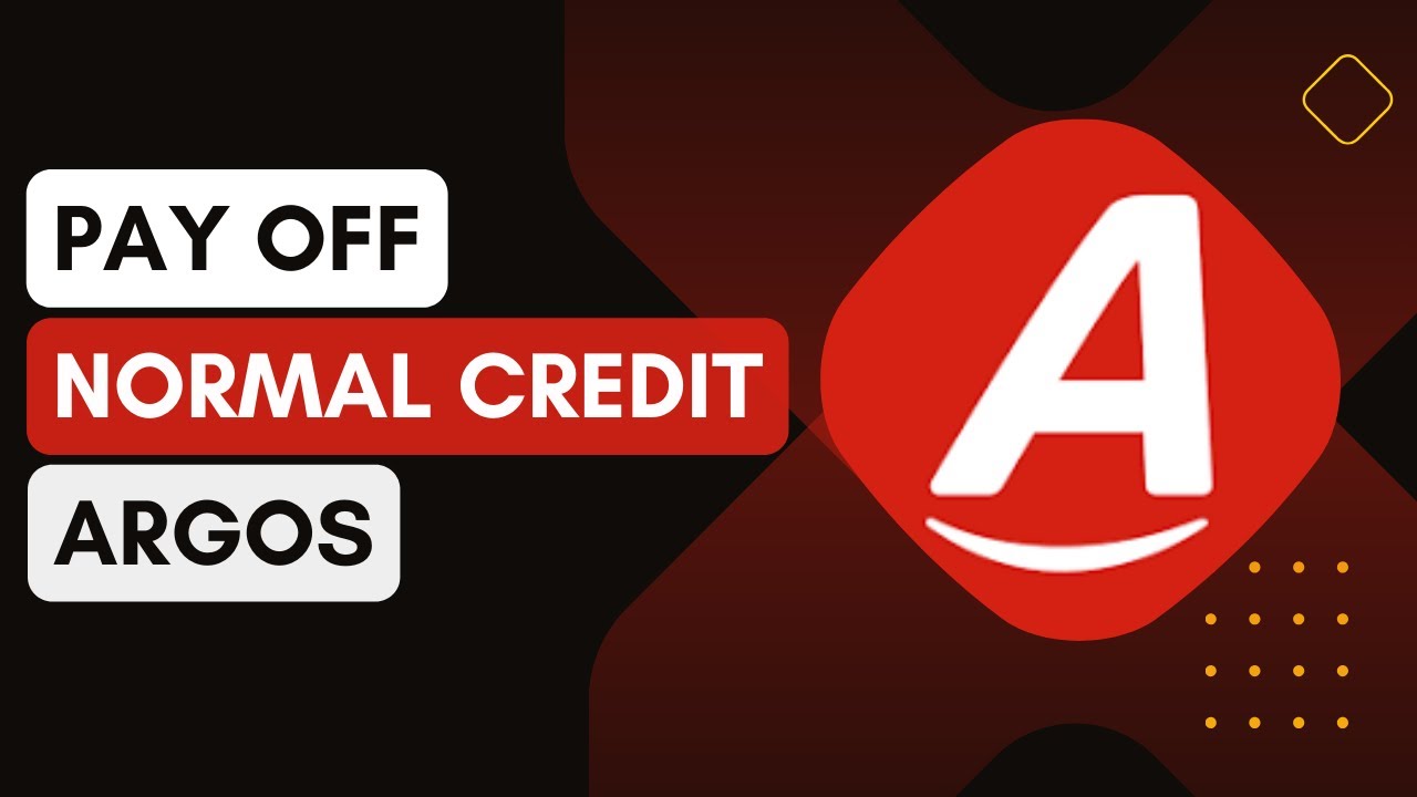 Argos How To Pay Off Normal Credit ! - YouTube