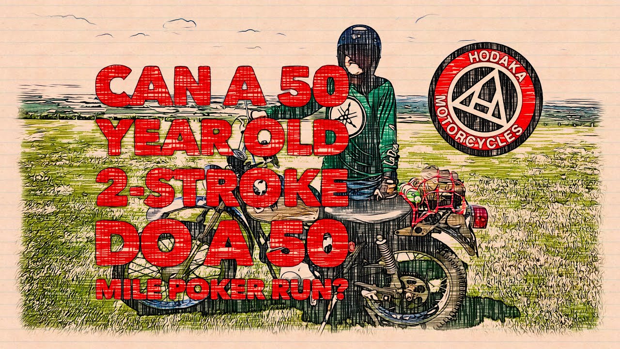 Vintage Hodaka Poker Run! Old two-stroke motorcycles ride Eastern ...