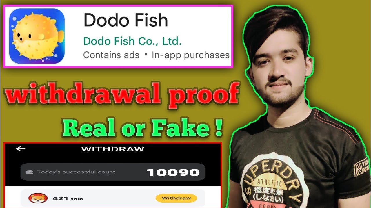 Dodo Fish App withdrawal proof // Dodo Fish App real or Fake//Dodo Fish ...