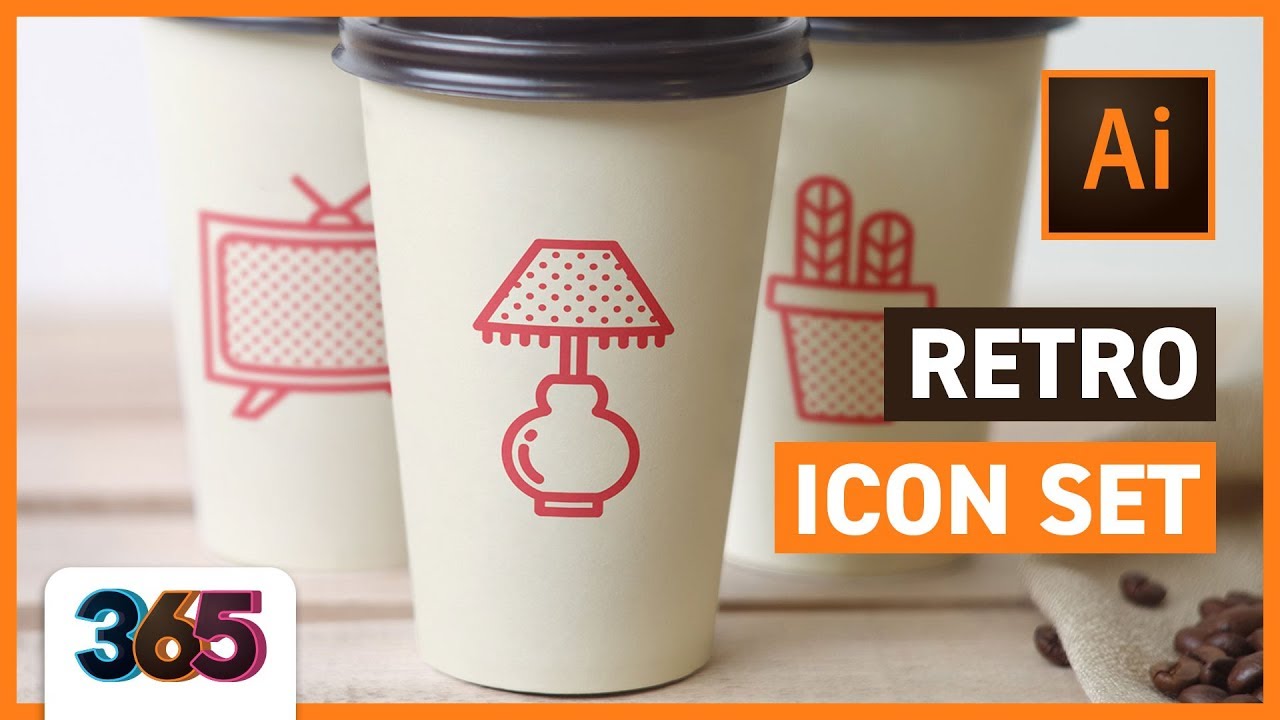 Retro Icon Set | Illustrator CC Tutorial #231/365 - YouTube
