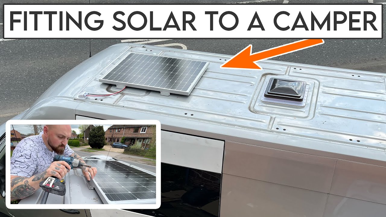 Get Off The Grid! Solar Panel Install For The Camper Van Conversion ...