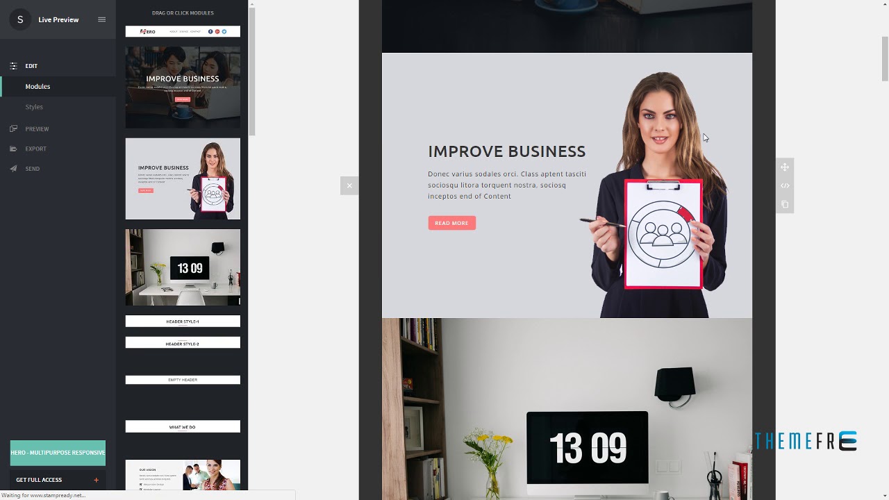 HERO - Multipurpose Responsive Email Template With Stamp Ready Builde ...