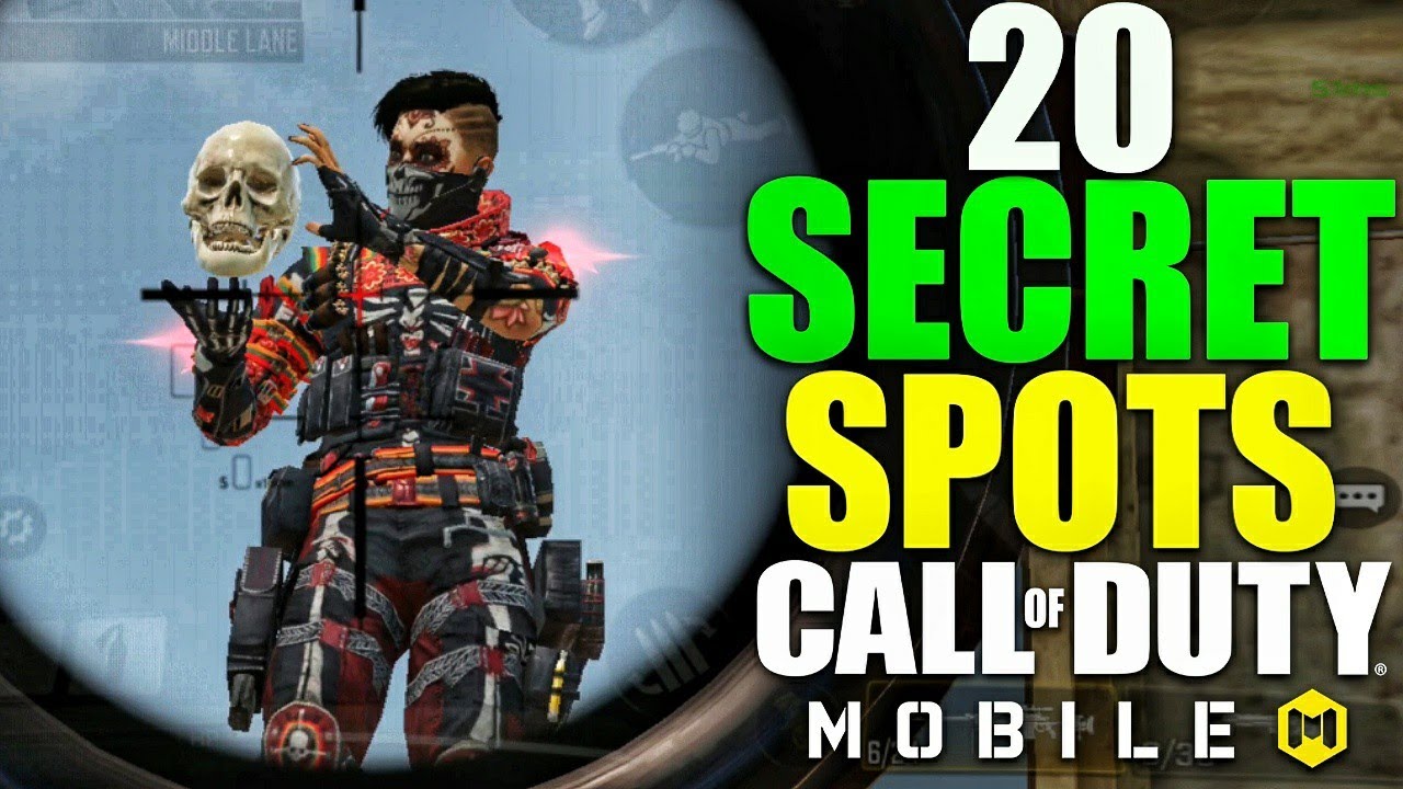 20 SECRET SPOTS in COD MOBILE To Become Pro - YouTube